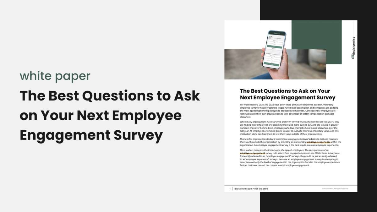 The Best Employee Engagement Survey Questions - TMA Performance